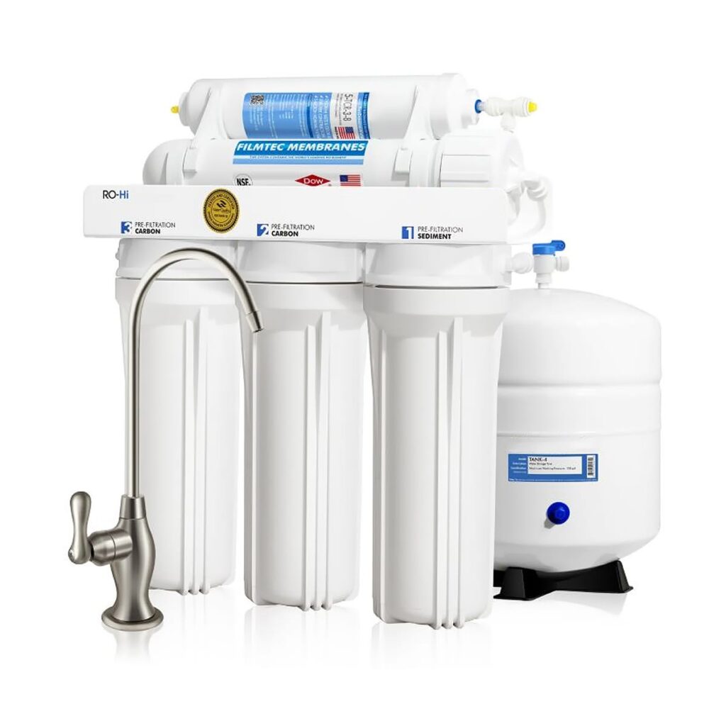 Purificador de agua L-RO500 sistema de 5 etapas y bomba integrada — NETPC